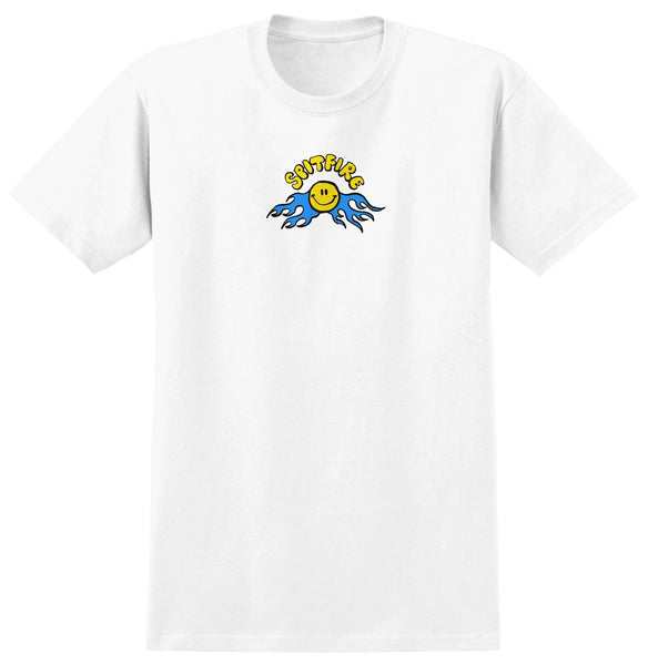 SPITFIRE HAPPY TEE WHITE – DLXSF
