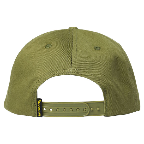 ANTIHERO COAT OF ARMS SNAPBACK OLIVE – DLXSF